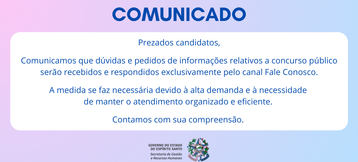 SEGER - Concursos Públicos